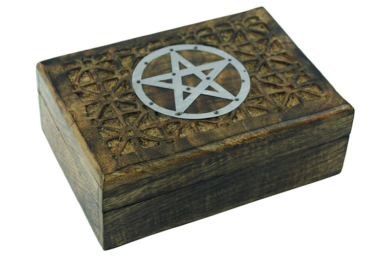 Box Wooden Metal Pentagram – Cleopatra Trading Limited
