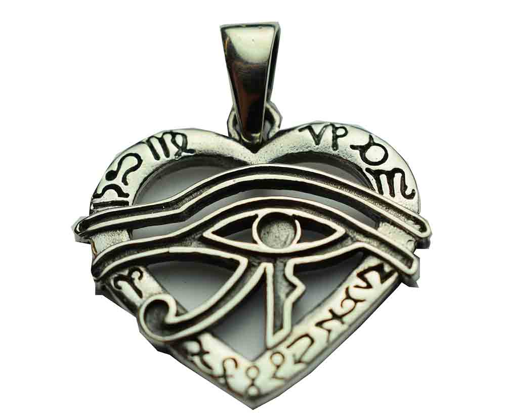Silver Pendant Egyptian Heart – Cleopatra Trading Limited