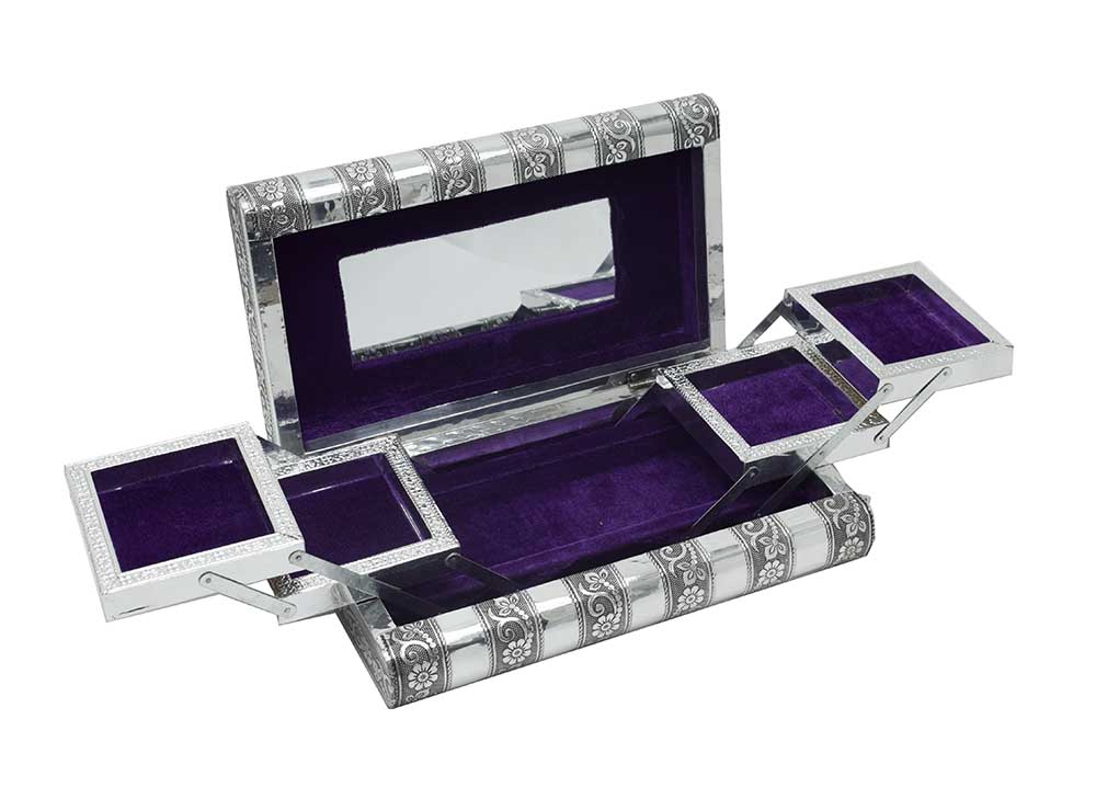 Box Jewellery Metal Purple 11X6 Inch – Cleopatra Trading Limited