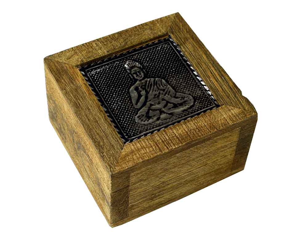 Box Square Buddha Wooden – Cleopatra Trading Limited