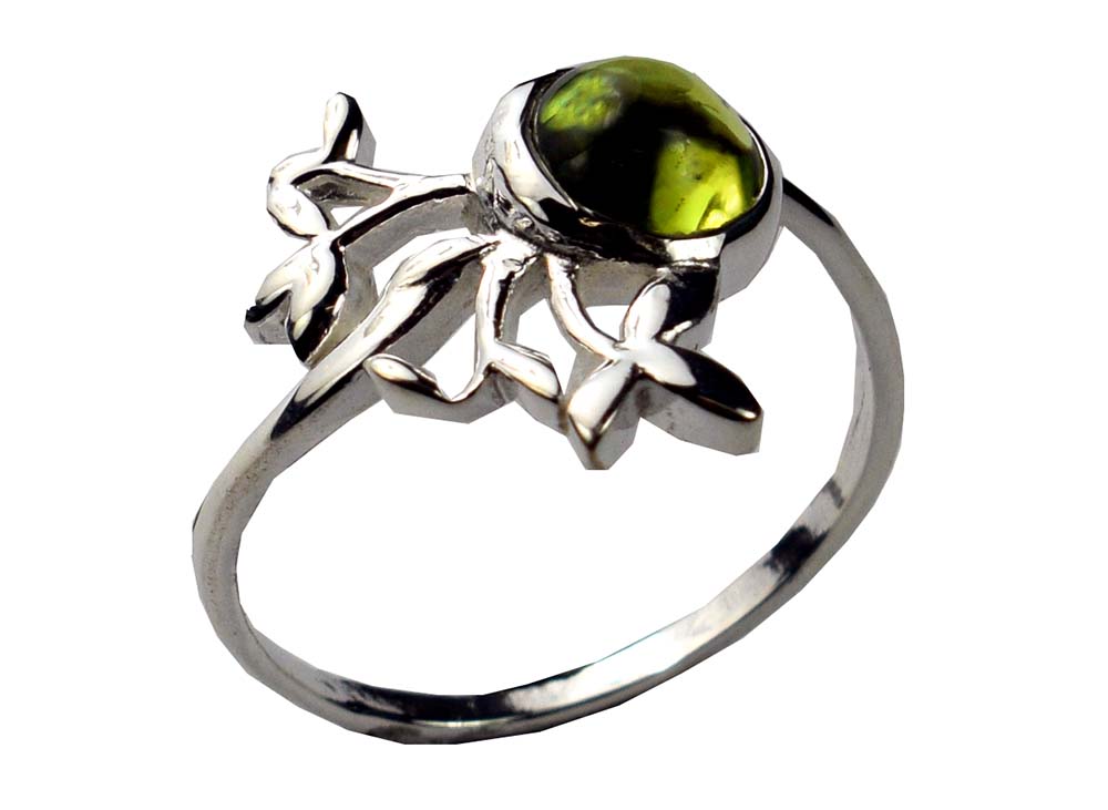 Silver Ring Butterfly Peridot – Cleopatra Trading Limited