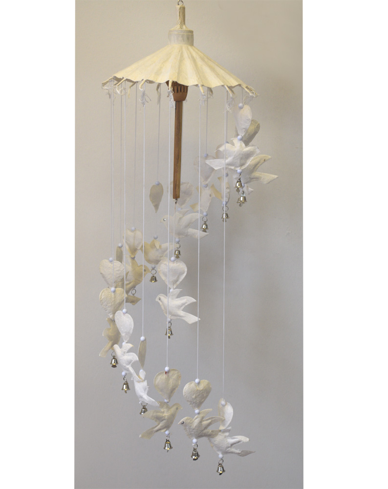 Mobile Dove With Heart White – Cleopatra Trading Limited