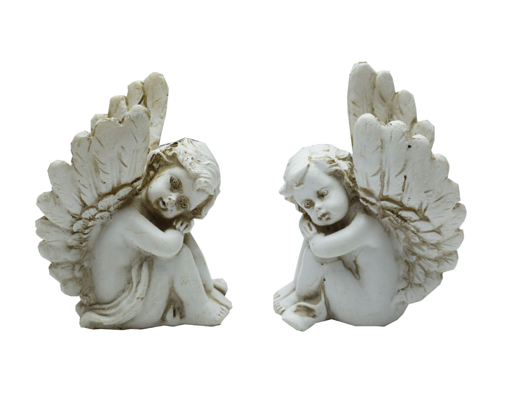 Cherub Ivory Sitting Set of 2 – Cleopatra Trading Limited