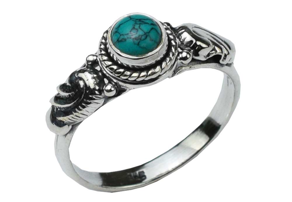 Silver Ring Turquoise Stone – Cleopatra Trading Limited
