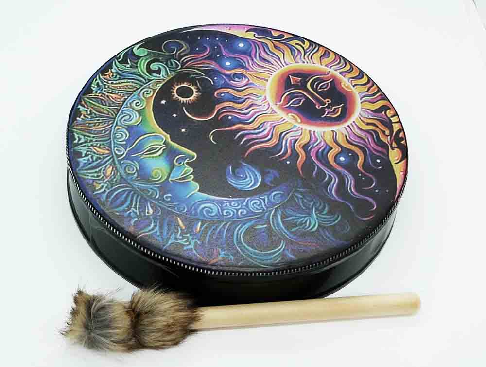 Shamanic Drum Moon Sun 25cm – Cleopatra Trading Limited
