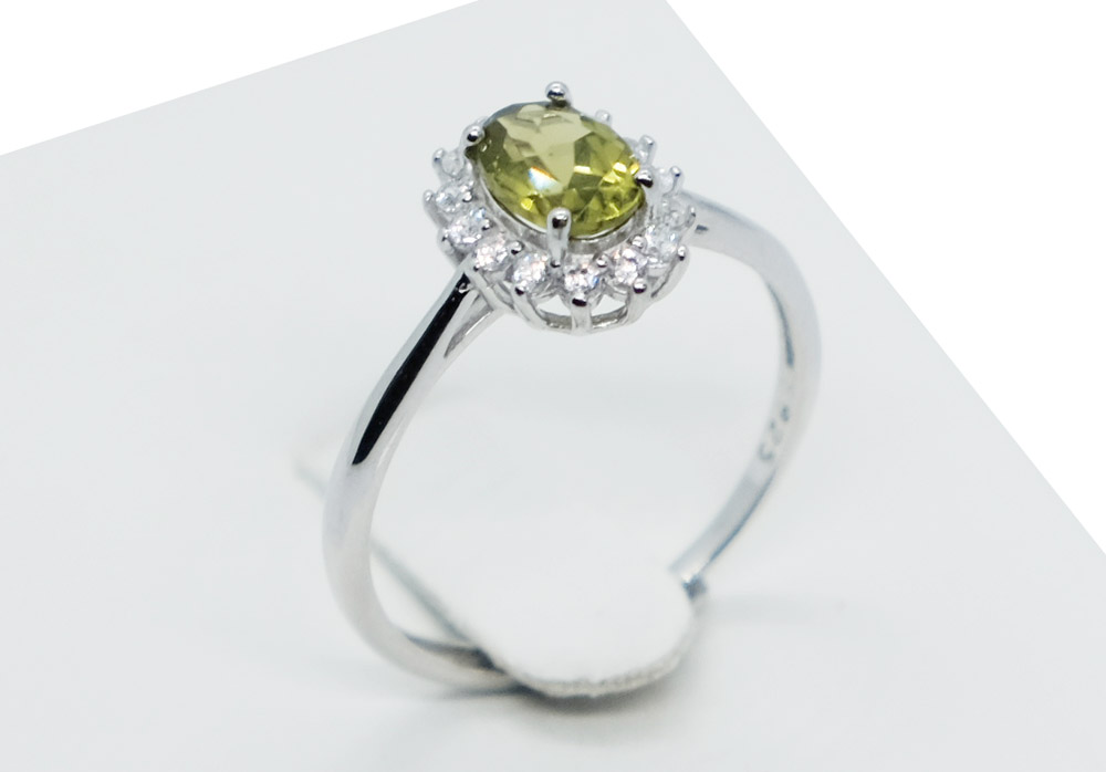 Silver Ring Peridot Adjustable – Cleopatra Trading Limited