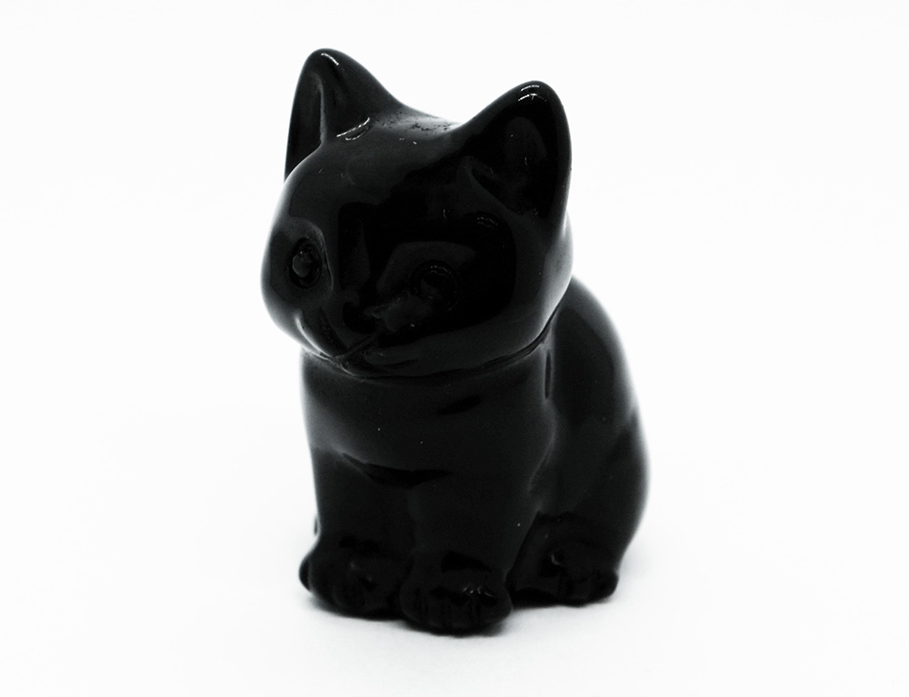 Kitten Obsidian 4cm – Cleopatra Trading Limited